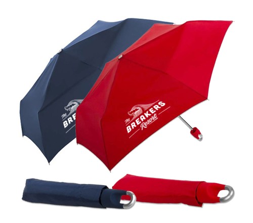 40 Inch Arc Custom Imprinted Clip Handle Compact Umbrellas