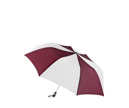 Personalized Burgundy & White Totes 55 inch Arc Golf Size Auto- Open ...