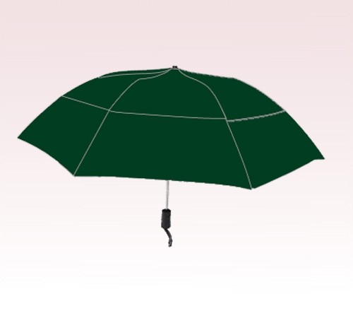 Personalized Hunter Green 46 inch Arc Vented Grand Practicality Umbrellas