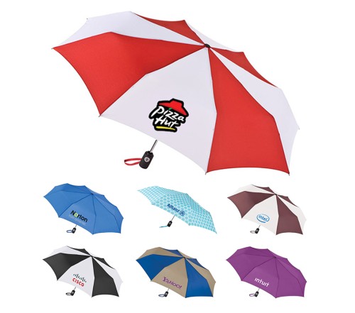 43'' Auto Open/Close Custom Printed Logo Umbrellas w/ 21 Colors