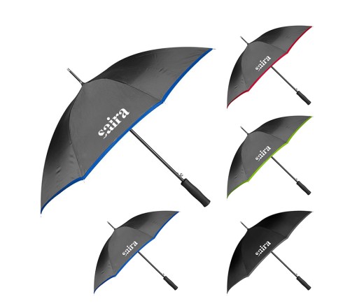 46 Inch Arc Customized Color Edge Auto Open Stick Umbrellas