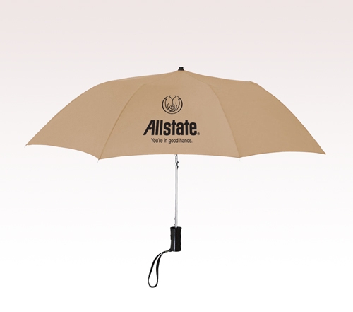 Customized 36 inch Arc Khaki Umbrella